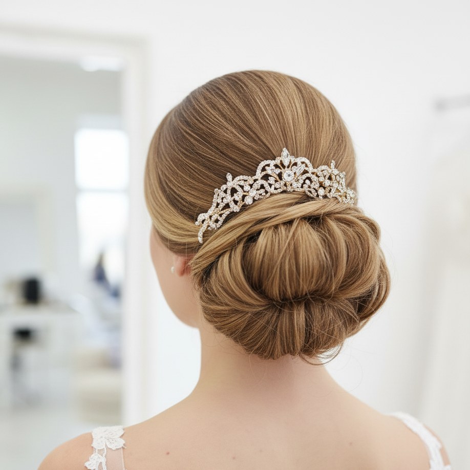 Large Gold Bridal Hair Comb | Ornate Design, Perfect For Updos (5.5 ...