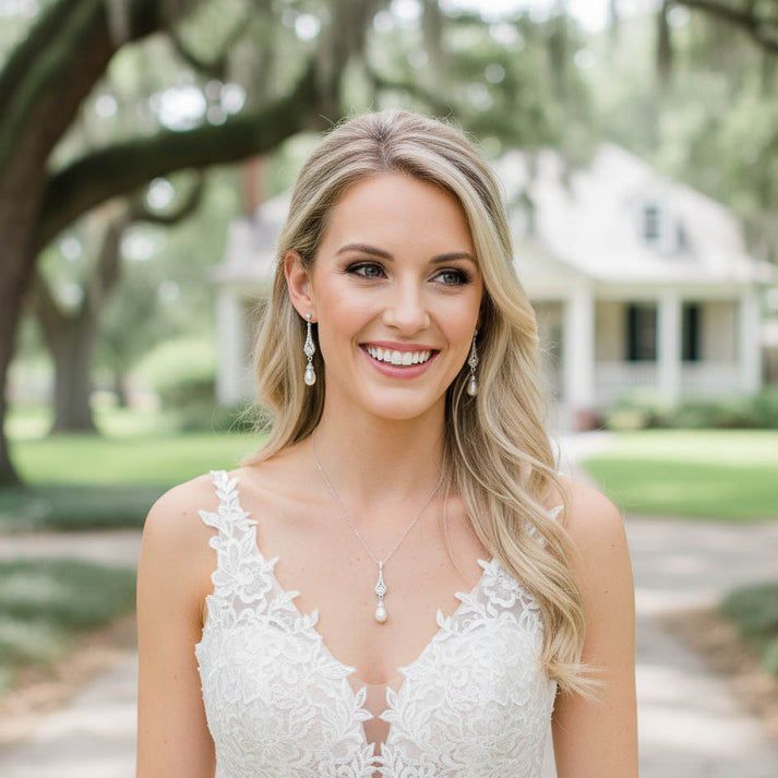 Pearl Drop Clip On Earrings for Weddings | Comfortable & Lightweight ...